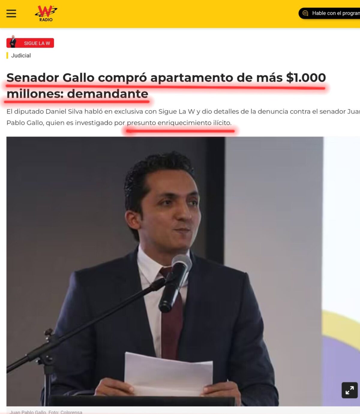 ¿Por que Juan Pablo Gallo no hace pública su declaración juramentada de ...