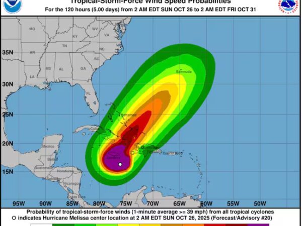 IDEAM mantiene vigilancia por el huracán Melissa en el Caribe ...